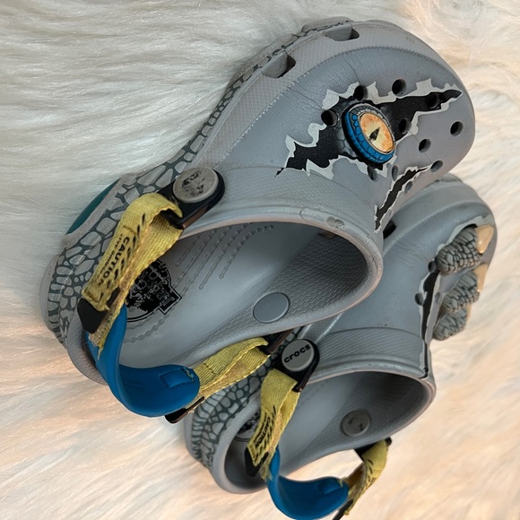 Jurassic World | Shoes | Dinosaur Blue Crocs Boys Size 2 | Poshmark